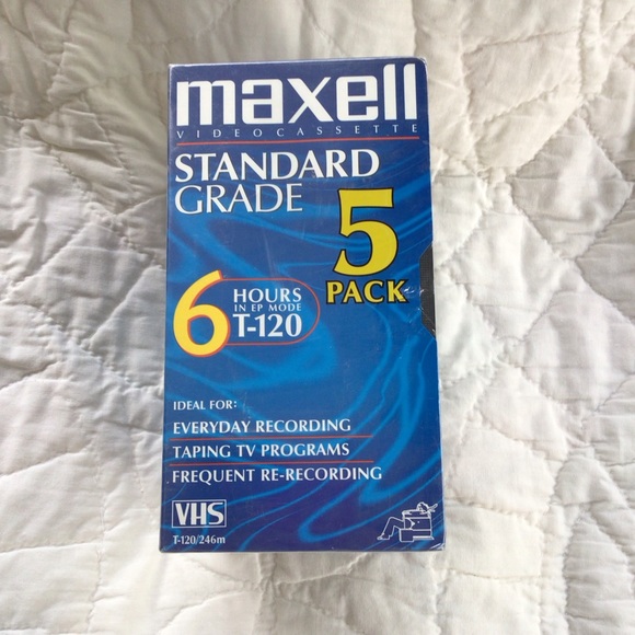 Maxell | Other | 5 Pack Maxell Vhs Tapes New | Poshmark